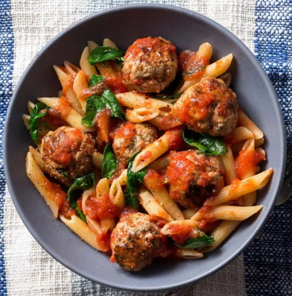 Authentic Italian Lamb Meatballs with Penne & Homemade Tomato Sauce ...
